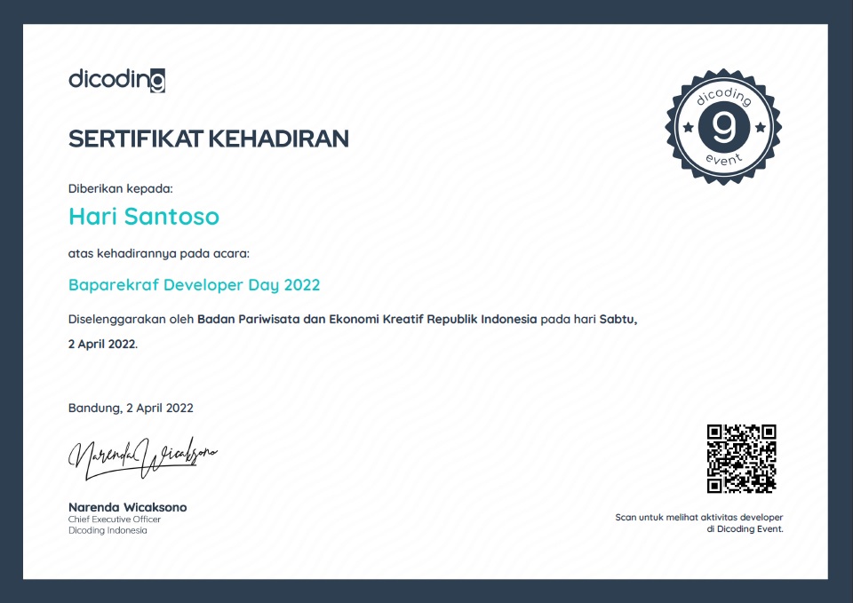 My Portfolio | Hari Santoso